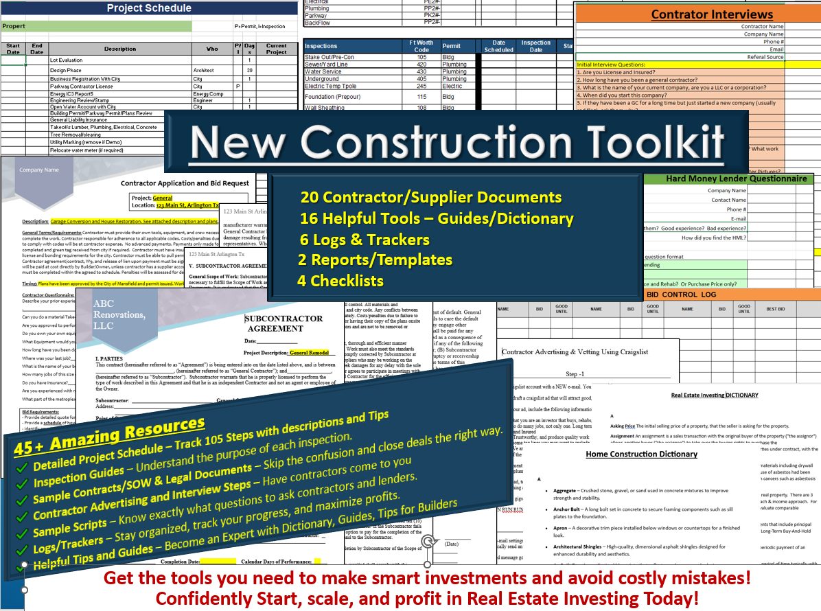 New Construction Toolkit – Dallas REIG